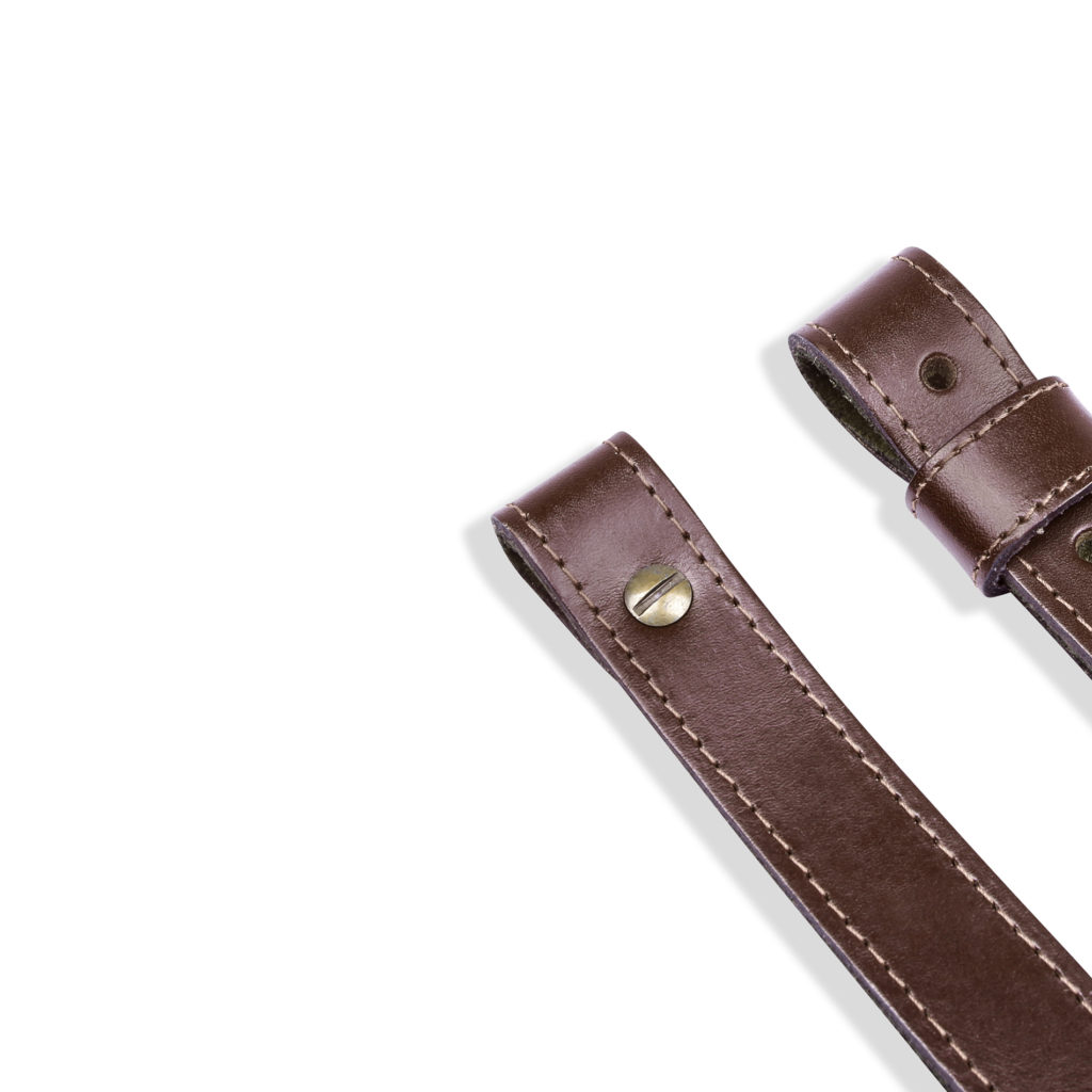 Dark Brown Veg-Tan Leather Rifle Sling - SN7-DBR