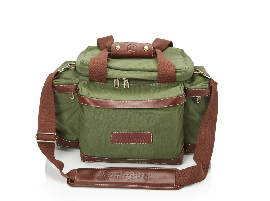 Remington Shooting Bag In Green Waxed Canvas RMG SB1 GRNWC Levy s Remington Shooting Bag In Green Waxed Canvas RMG SB1 GRNWC Levy s