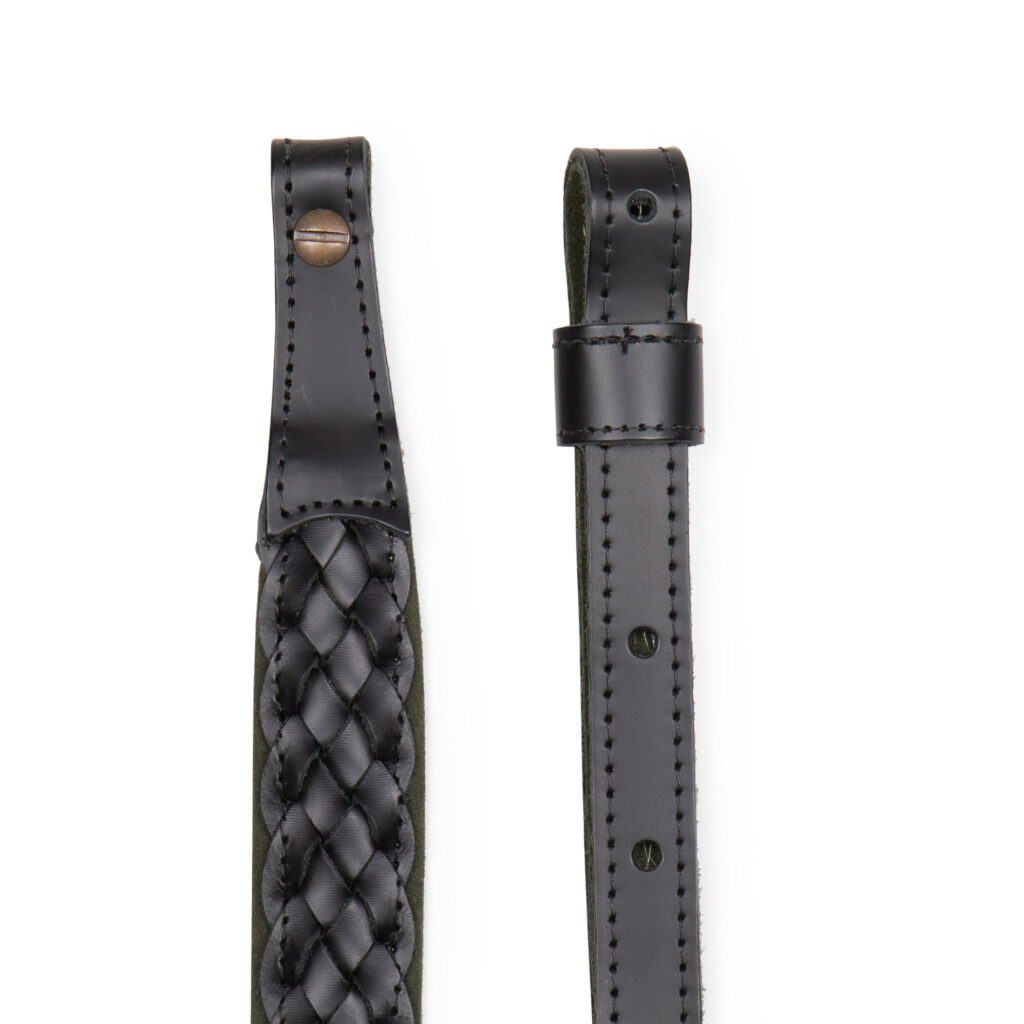 Green European Size Rifle Sling - EX7BS-BLK-GRN