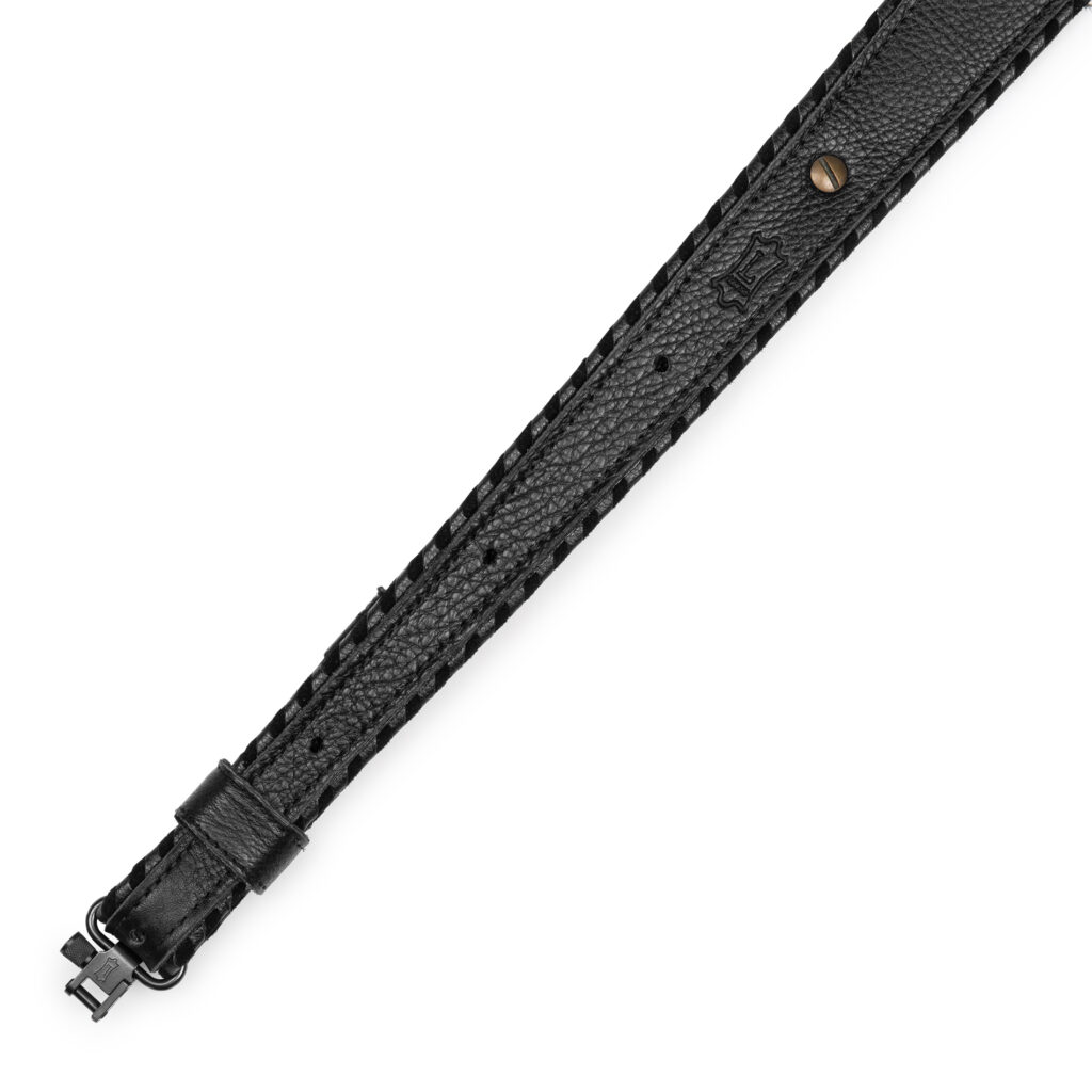 Black Garment Leather Rifle Sling - SNG20PPS-BLK