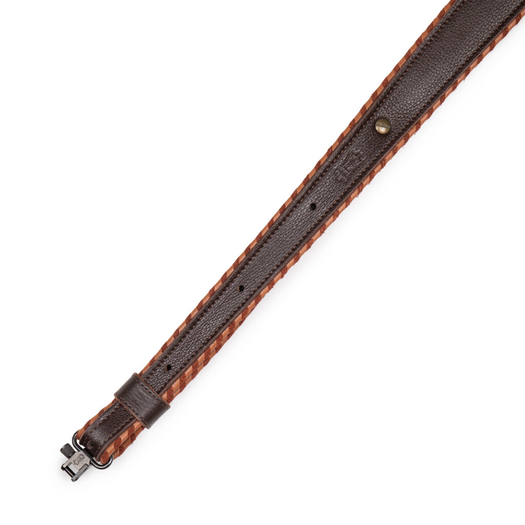 Dark Brown Garment Leather Rifle Sling - SNG20PPS-DBR